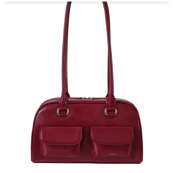 Stand Oil | Bags | Stand Oil Red Wine Color Chubby Bag | Poshmark